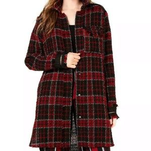 Ginger | Jackets & Coats | Stella Ginger Plaid Lacecontrast Shirt ...